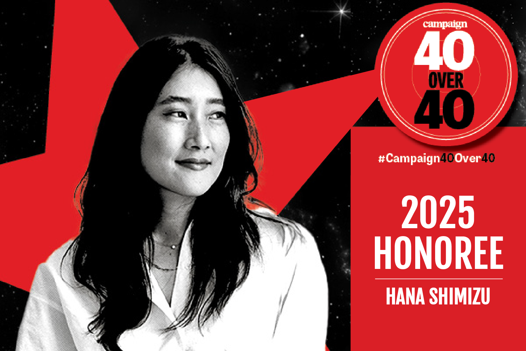 Hornet Managing Partner Hana Shimizu is a Campaign US 40 Over 40 Honoree for 2025—